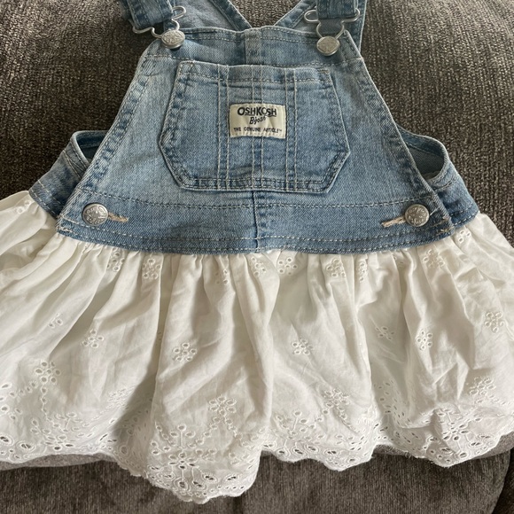 OshKosh B'gosh | Dresses | Oshkosh 2m Girl Overall Jean Dress | Poshmark